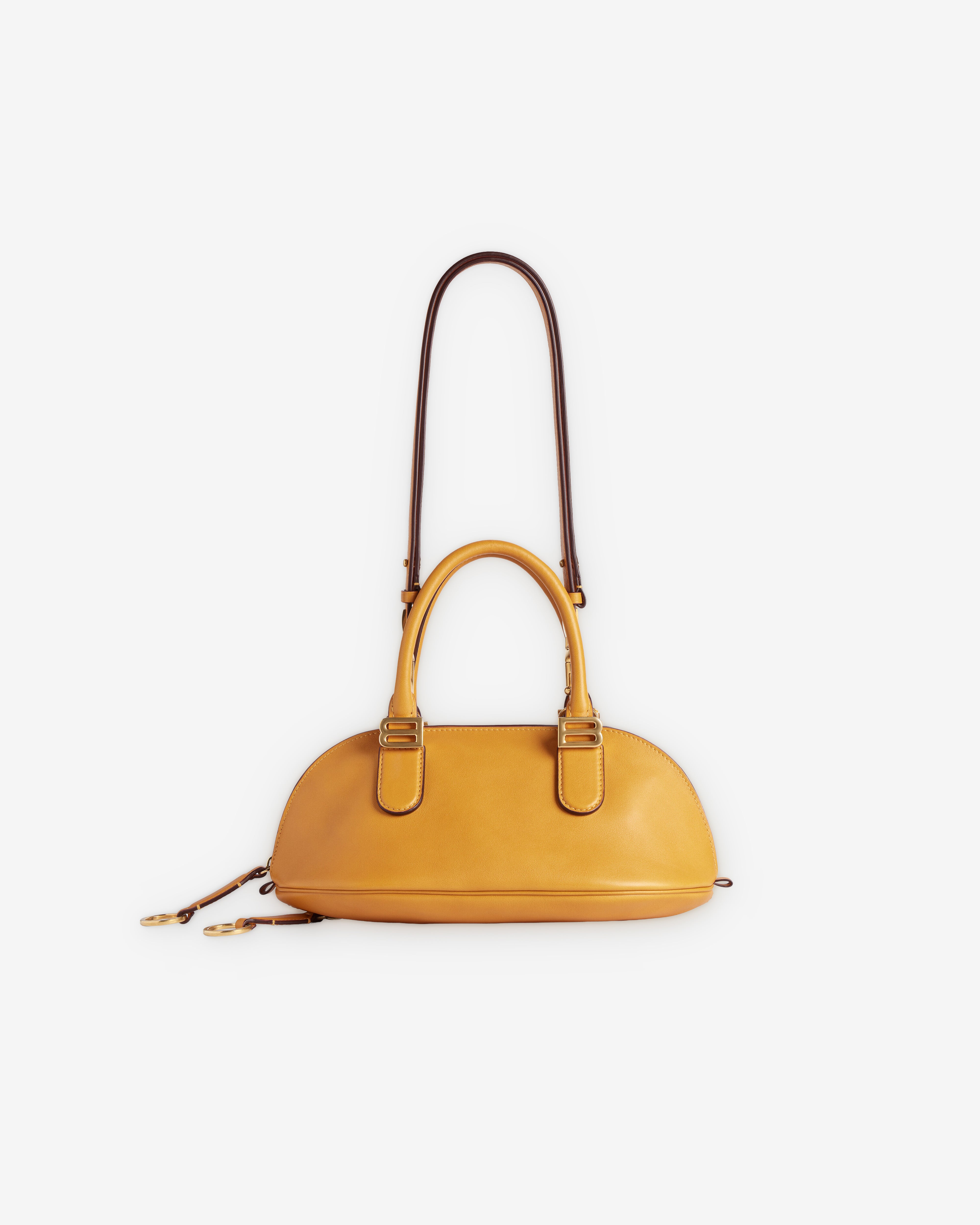 Balenciaga : Women's Mini Bolero Bowling Bag (Curry) | Dover Street ...