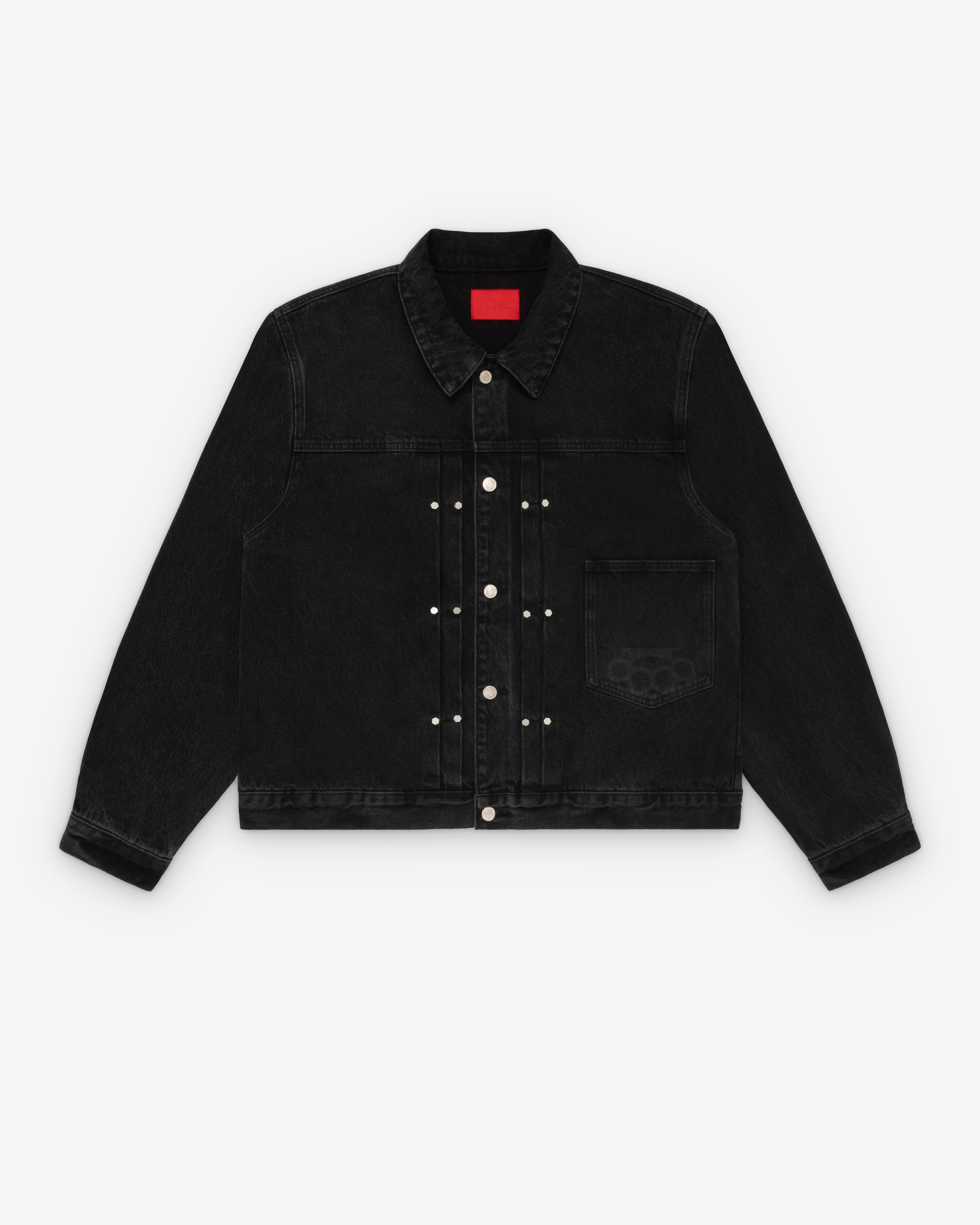 Fugazi: Men's Novelty Denim Jacket (Washed Black) | Dover Street Market ...