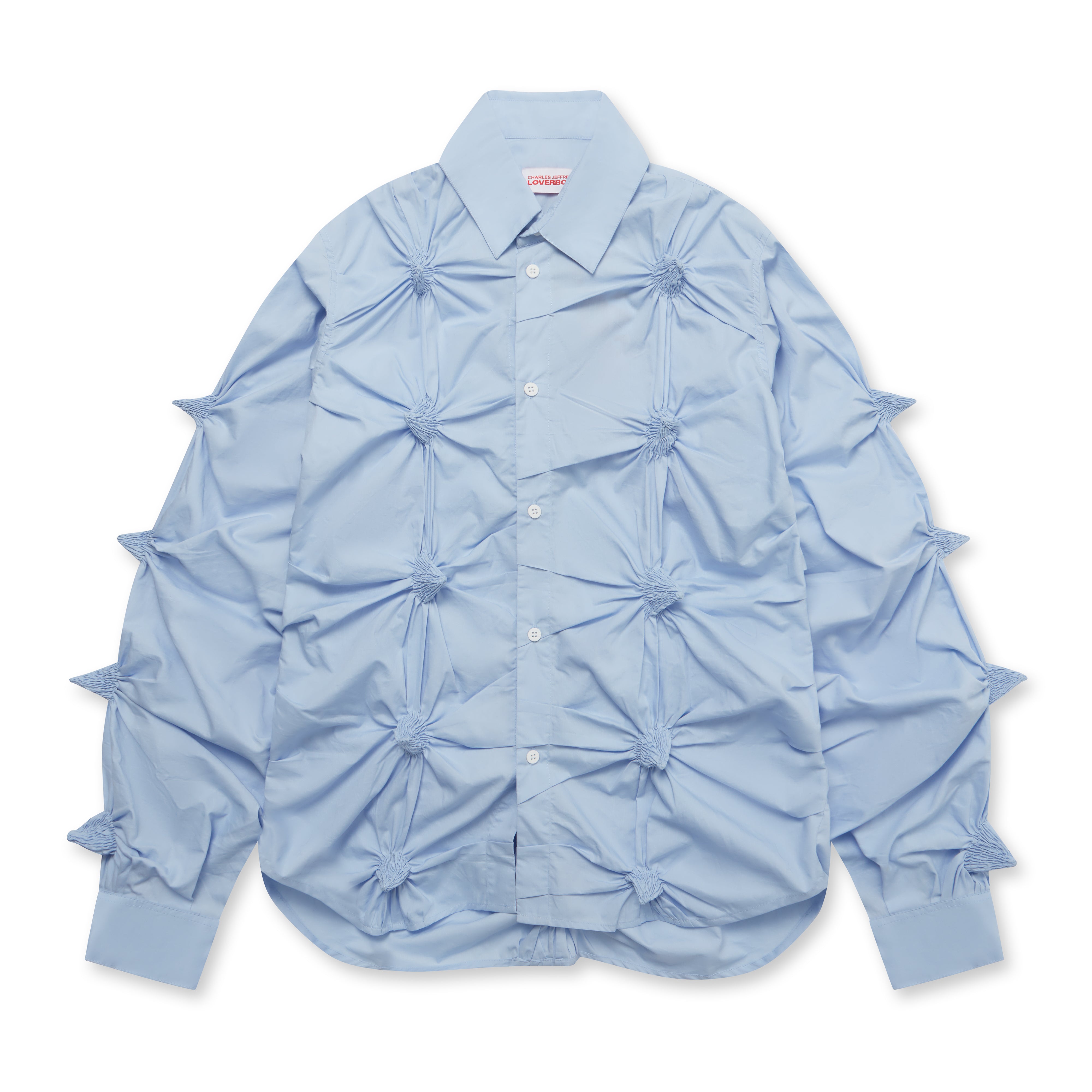 Charles Jeffrey: Men’s Spikey Shirt (Blue) | DSML E-SHOP
