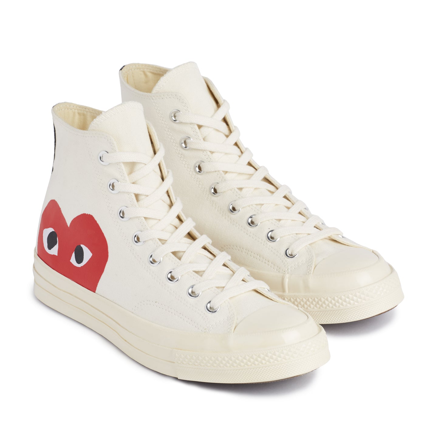 Play Converse: Red Heart Chuck Taylor All Star ’70 High Sneakers (White ...