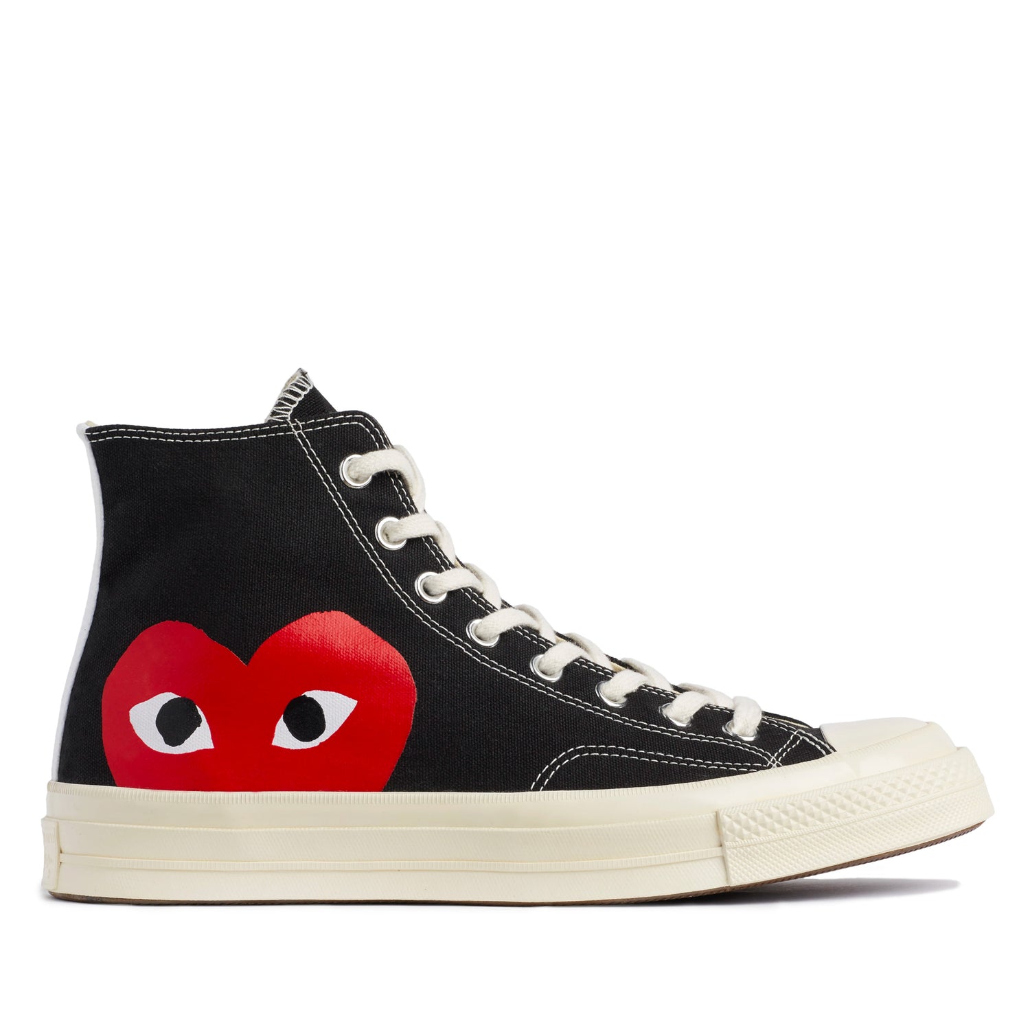 Play Converse: Red Heart Chuck Taylor All Star ’70 High Sneakers (Black ...